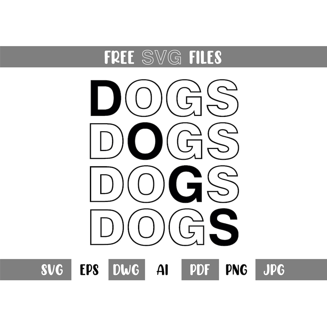 Dogs SVG - Instant Digital Download, Svg, Dwg, Png, Pdf, Jpeg, Ai, Eps ...