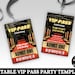 Editable VIP Pass Party Template, Printable Red Carpet VIP Pass ...