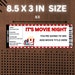 Printable MOVIE Gift Tickets. Cinema Themed Gift Reveal Ticket. Movie ...