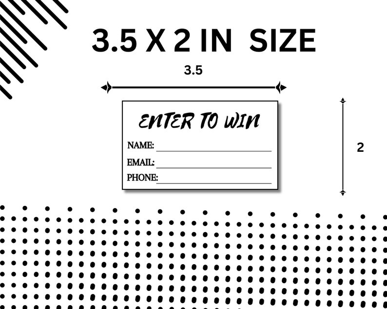 Printable Raffle Tickets Enter to Win Tickets Printable - Etsy