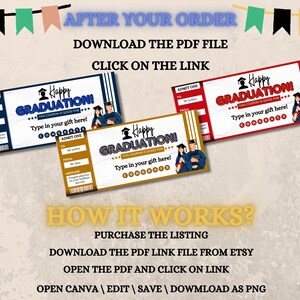 Printable Graduation Coupon. Graduation Gifts. Editable Coupons ...