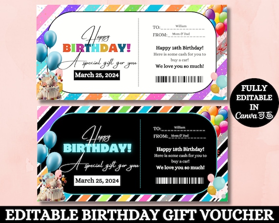 Happy Birthday Printable Iou Template Birthday Certificates & Birthday