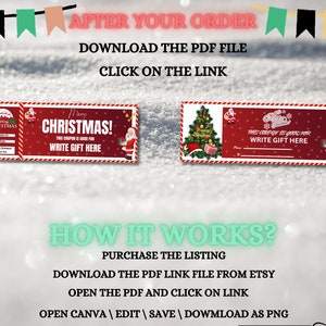 Christmas Coupon Template I Editable Canva Template, Printable ...