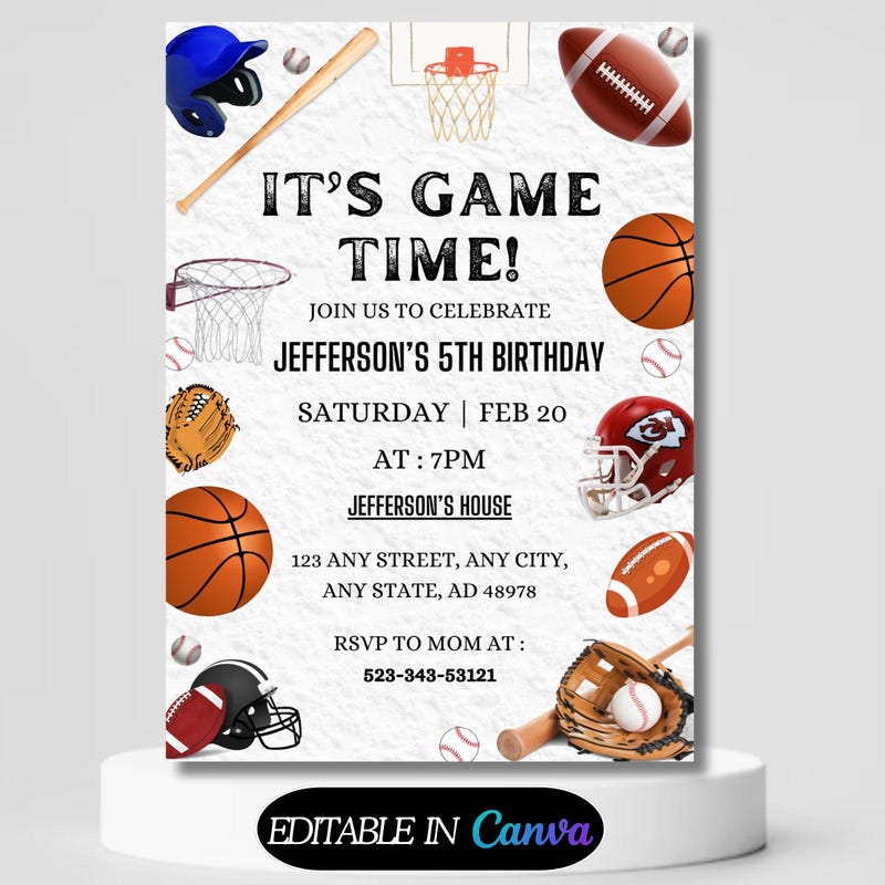 Sports Birthday - Etsy