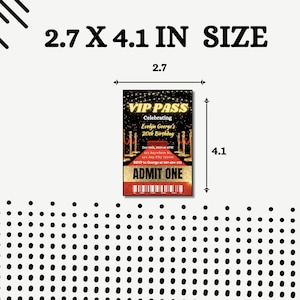 Editable VIP Pass Party Template, Printable Red Carpet VIP Pass ...