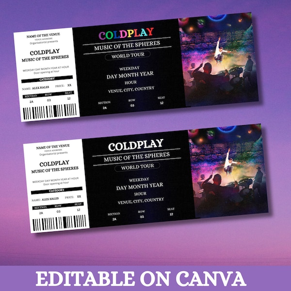 Coldplay - Etsy