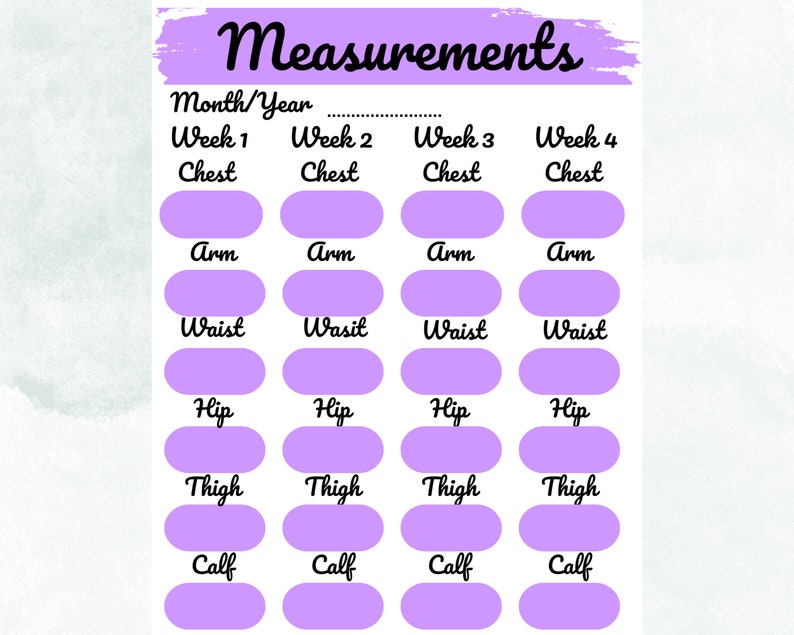 Digital Printable Weight Loss Tracker Journal Weight Loss Chart Weekly ...