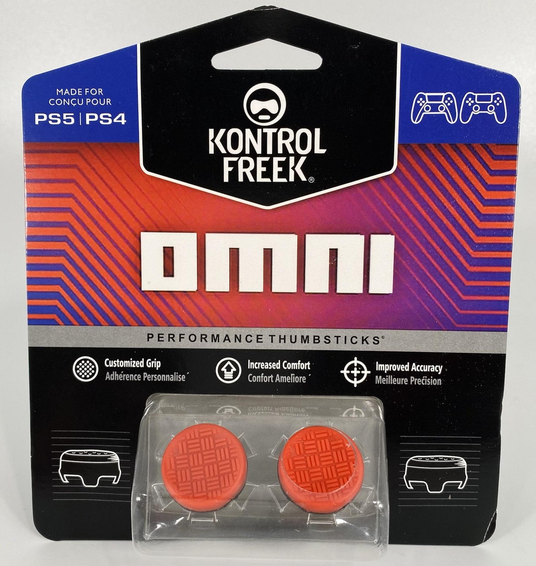 Kontrol Freek Omni Red Playstation 4 and Playstation 5 - Etsy