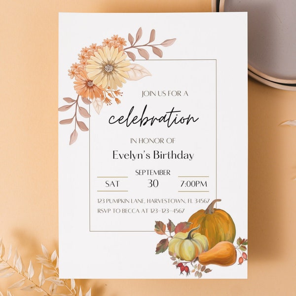 Fall Birthday - Etsy