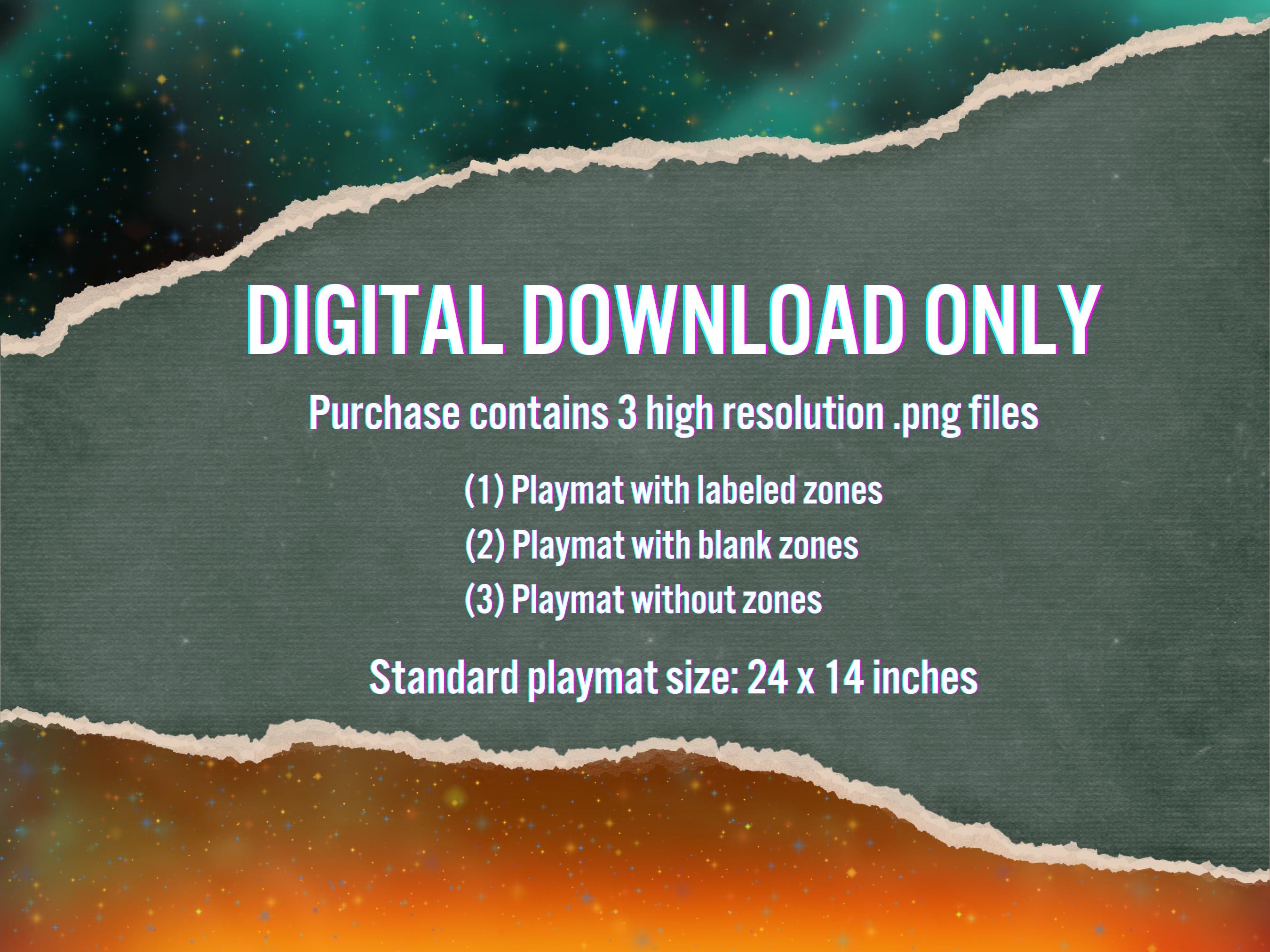 Digital Alpha Clash TCG Playmat Design - Riot (with and Without Zones ...
