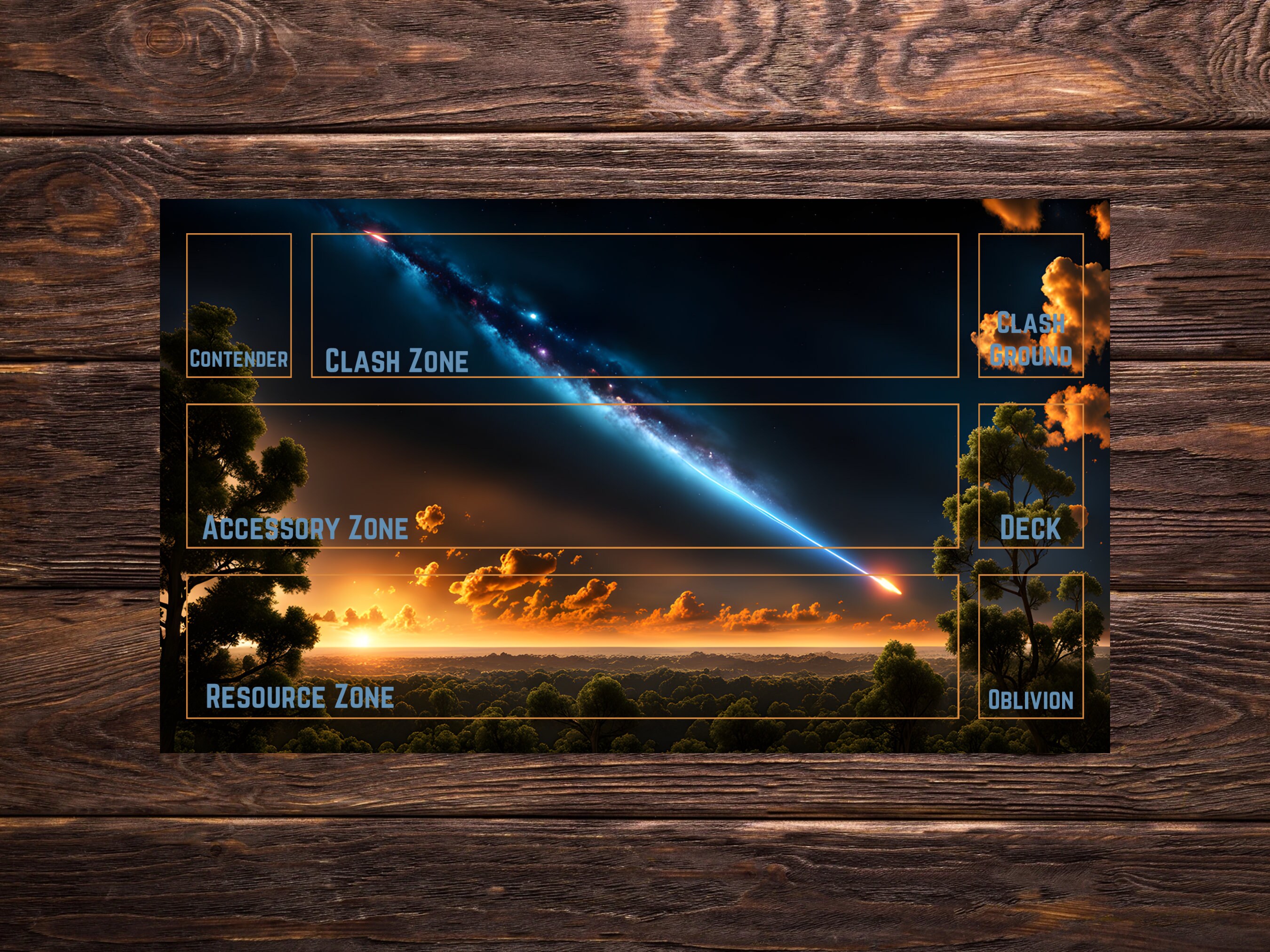 Digital Alpha Clash TCG Playmat Design - Doomsday Meteor (with and ...