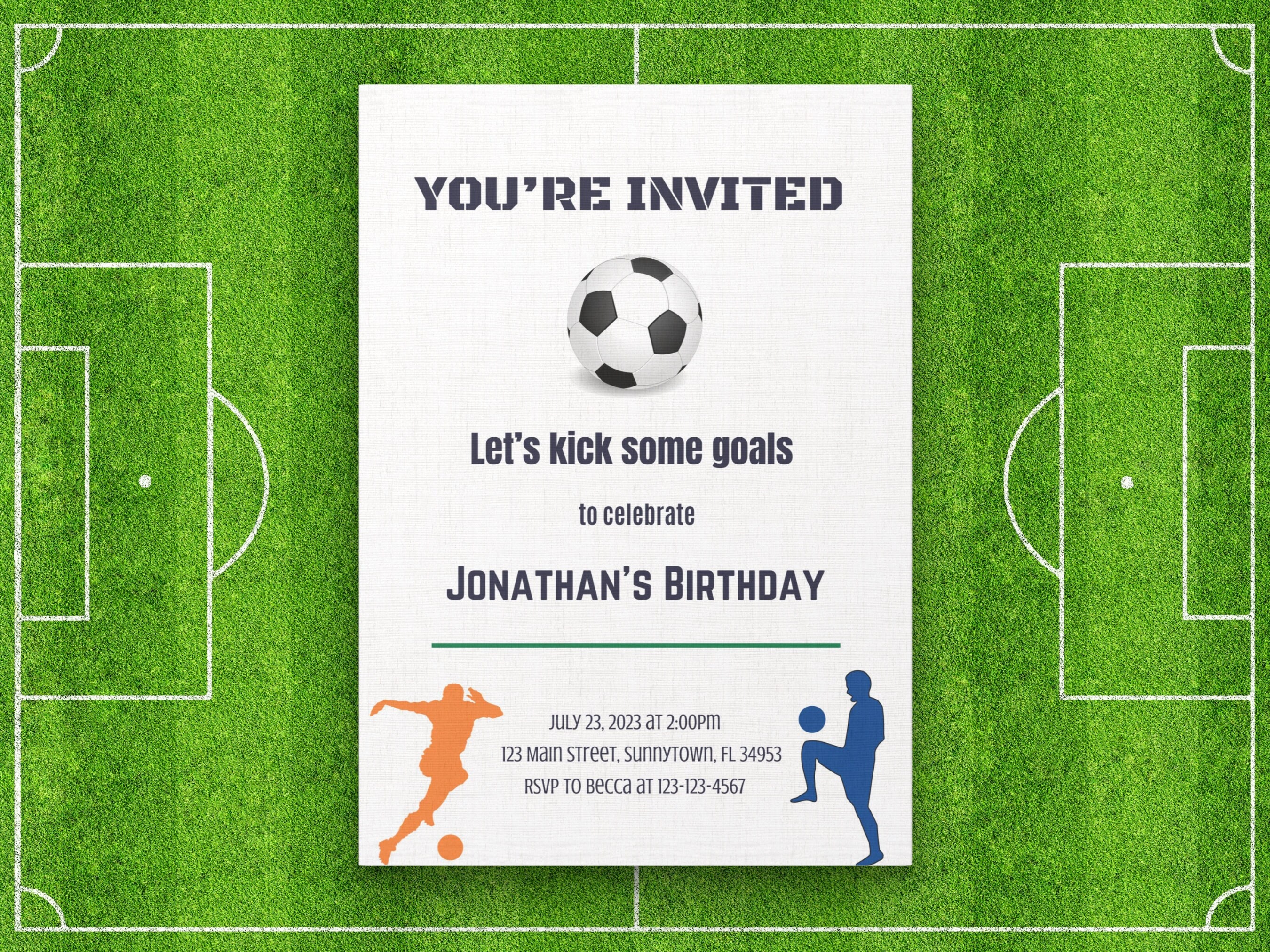 Editable Boys Soccer Birthday Invitation Template (digital Download) - Etsy