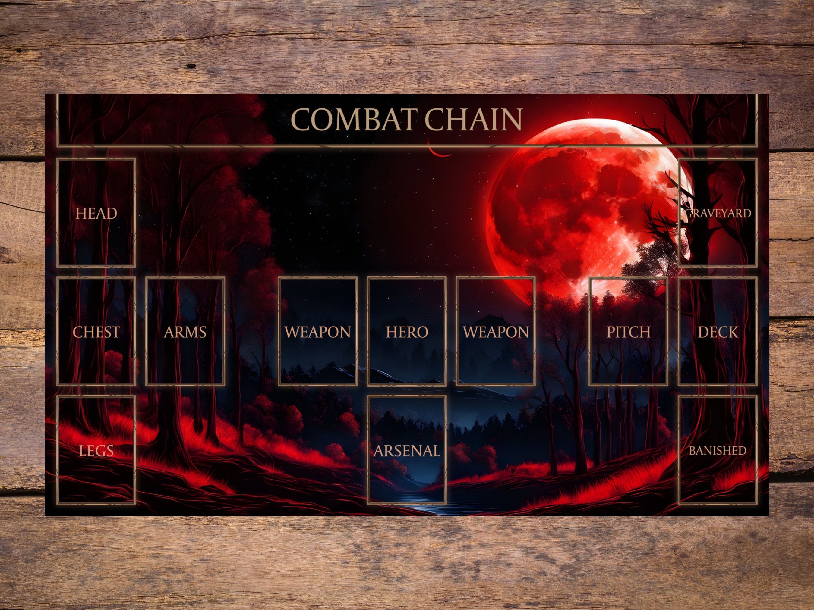 Digital Flesh and Blood TCG Playmat Design - Blood Moon (with and ...