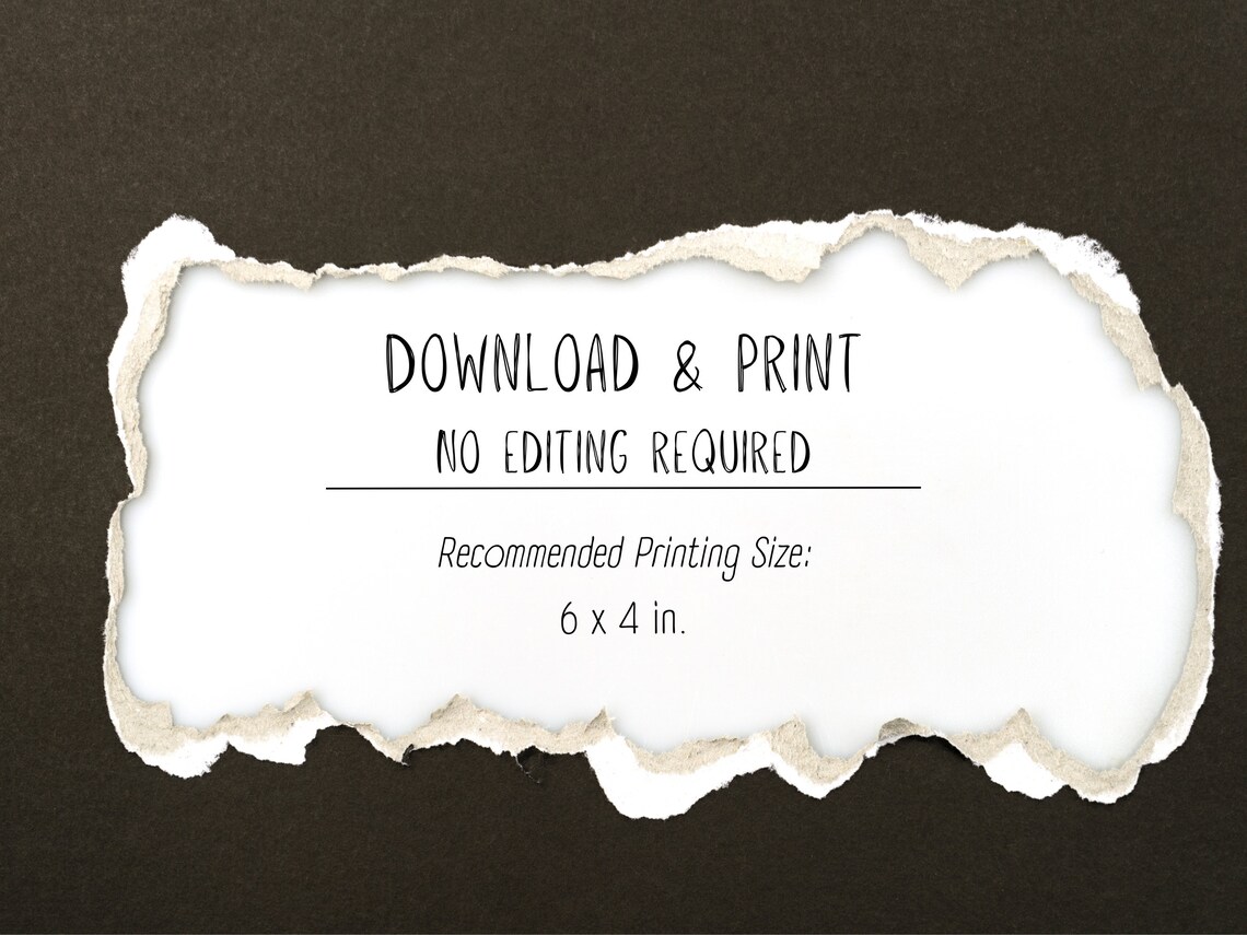 Christmas Recipe Card - Blank - Printable - Double Sided (digital ...