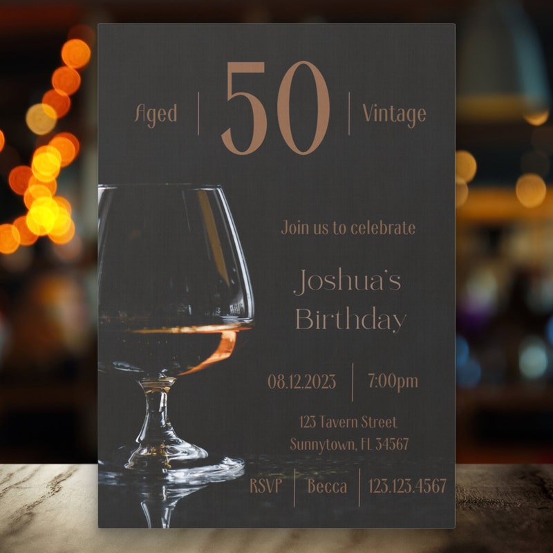 Mens Birthday Invitations - Etsy