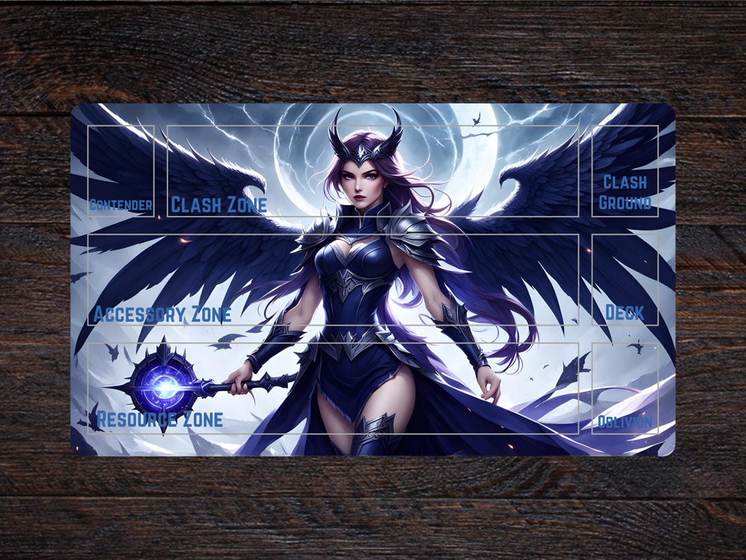 Instant Download Alpha Clash TCG Playmat Design - Harbinger of Death ...