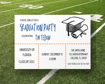 Editable Graduation Party Invitation Template (digital Download) - Etsy