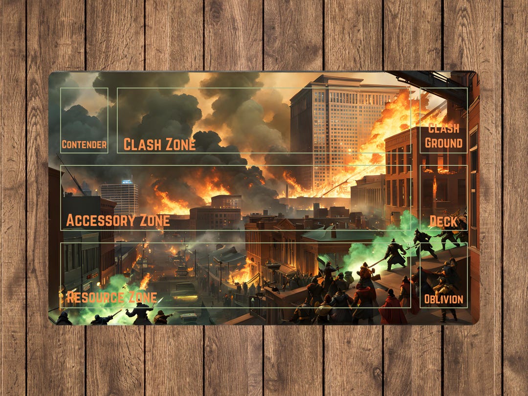 Instant Download Alpha Clash TCG Playmat Design - Under Siege (with and ...