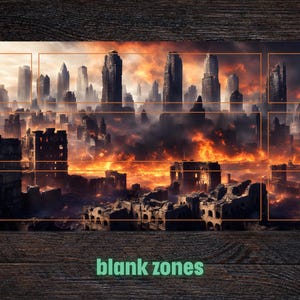 Digital Alpha Clash TCG Playmat Design - Ruined City (with and Without ...