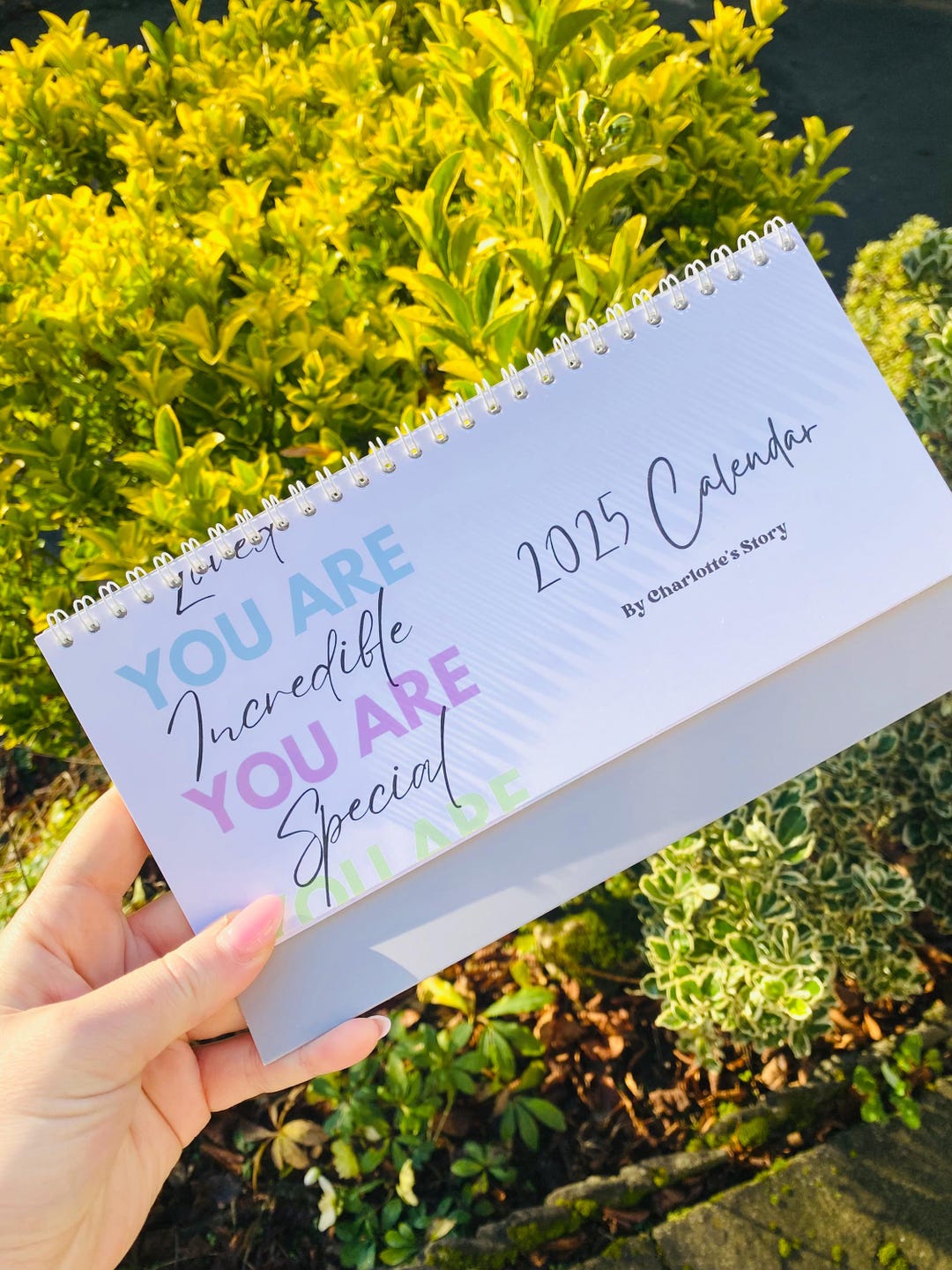 2025 Positive Desktop Calendar New Year/ Positive/ Inspirational ...