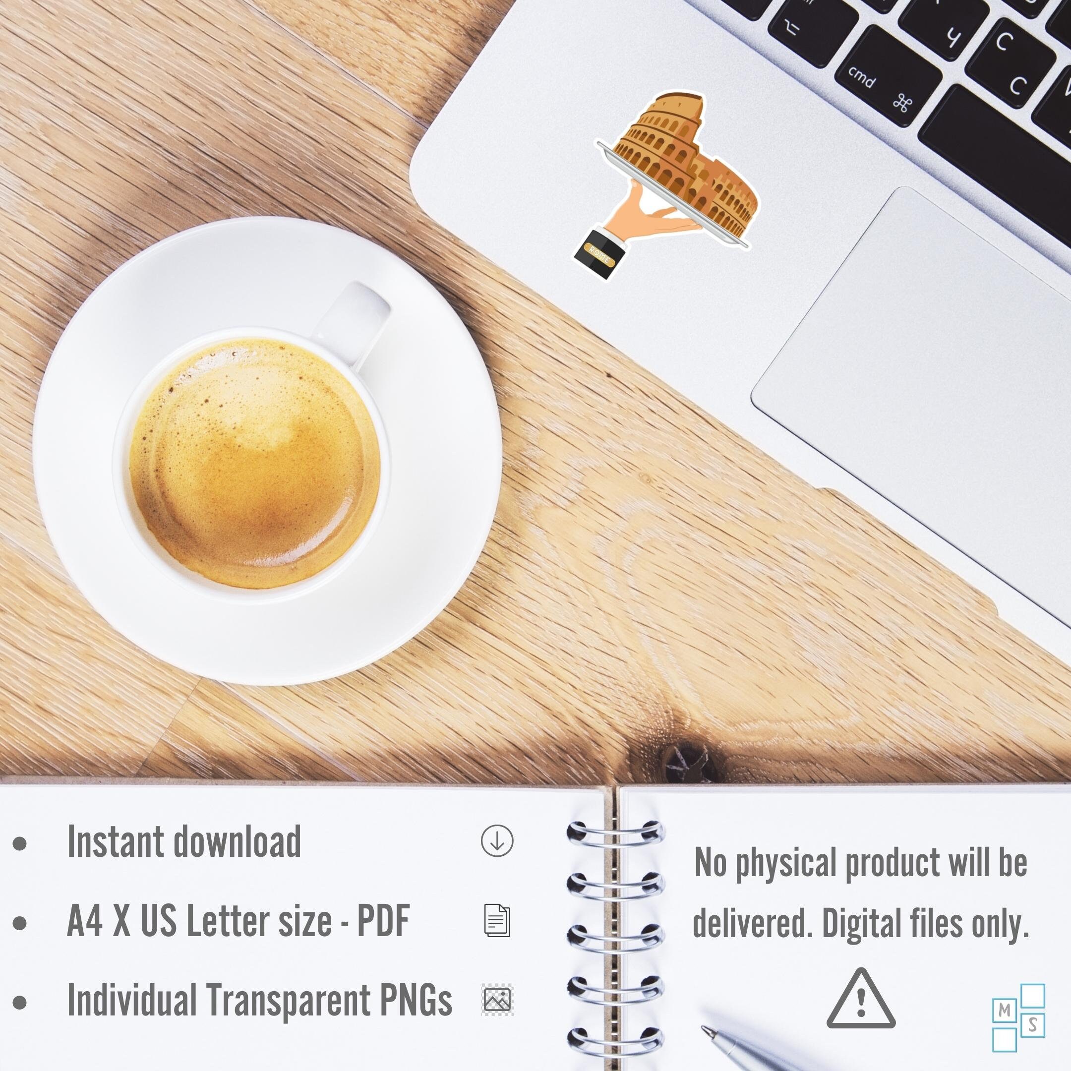 Digital Stickers,city Stickers, Printable Travel Stickers, Kitchen ...