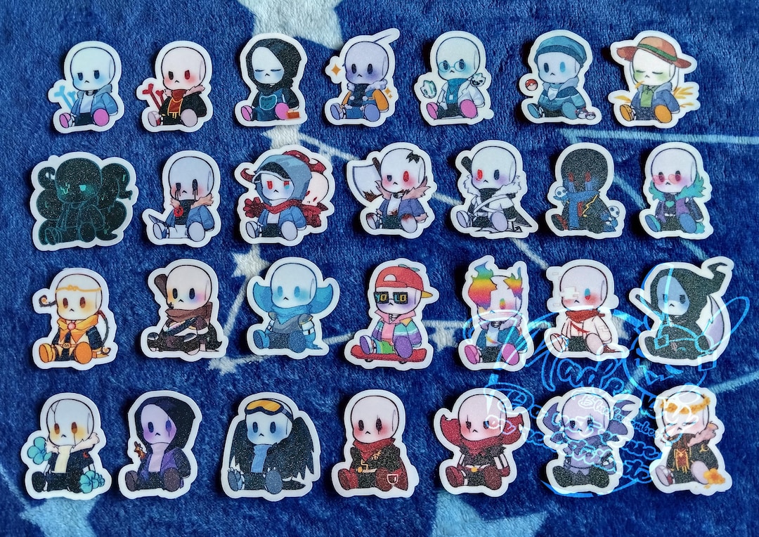 Undertale Aus - Sitting Doll Sticker Series - Die Cut Sticker, Glitter ...