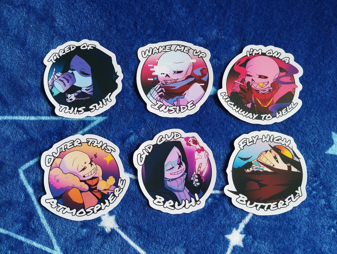 Undertale Multiverse Other Sanses AU Meme Stickers Die Cut Sticker ...