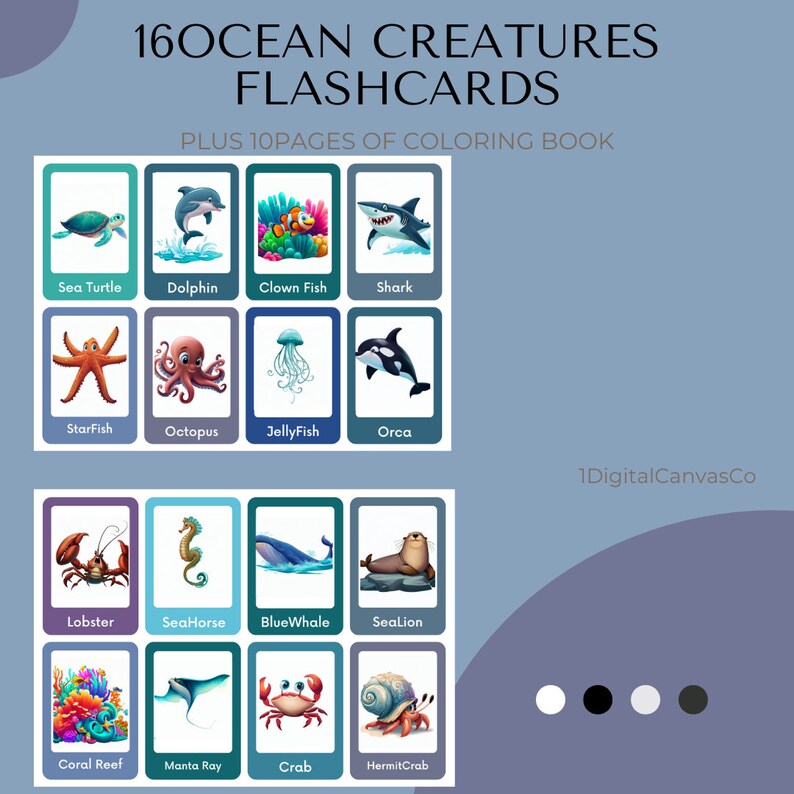 Print Flash Cards for Kids. Make a Splash With Learning: Dive Into ...