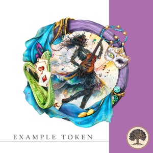 D&D Bard Token Border for Dungeons and Dragons Tabletop RPG Roll20 VTT ...