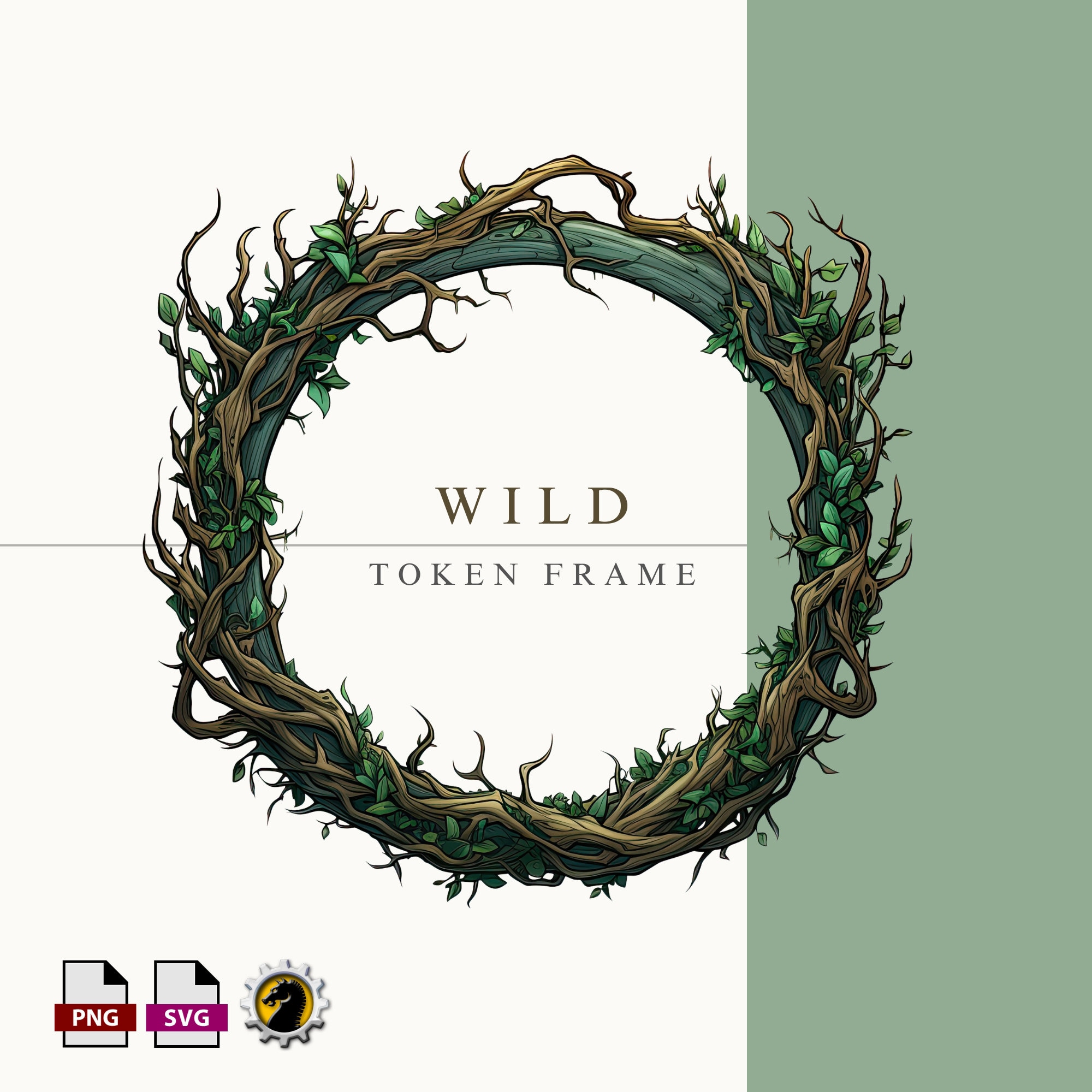 D&D Druid Token Border for Dungeons and Dragons Tabletop RPG Roll20 VTT ...