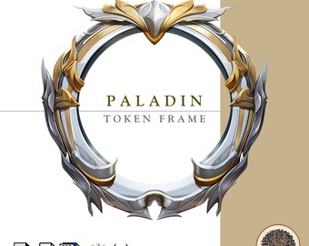 D&D Paladin Token Border for Dungeons and Dragons Tabletop RPG Roll20 VTT Foundry Dnd Character ...