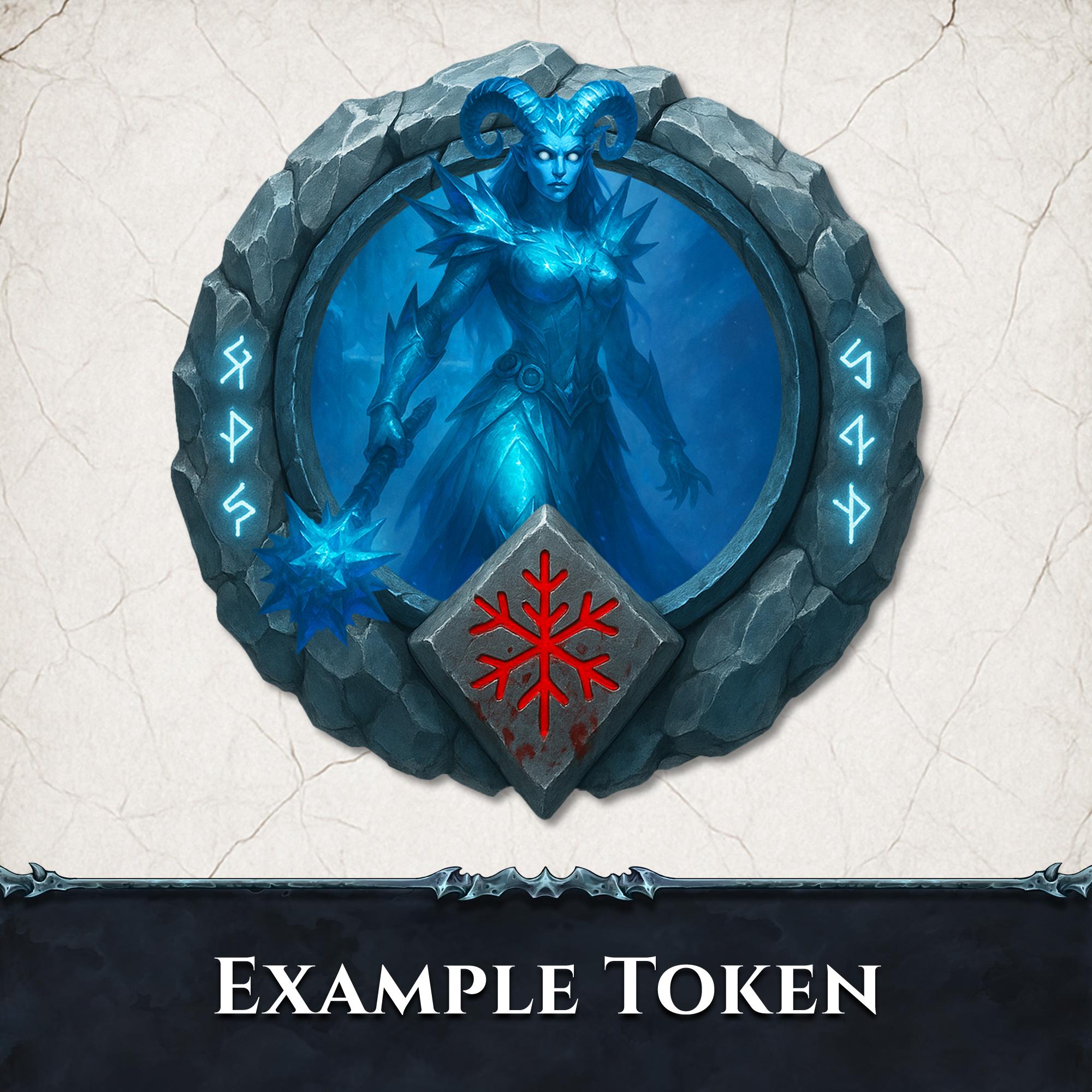 Winter Token Border Bundle: Dnd Character Portraits, VTT RPG Clip Art ...