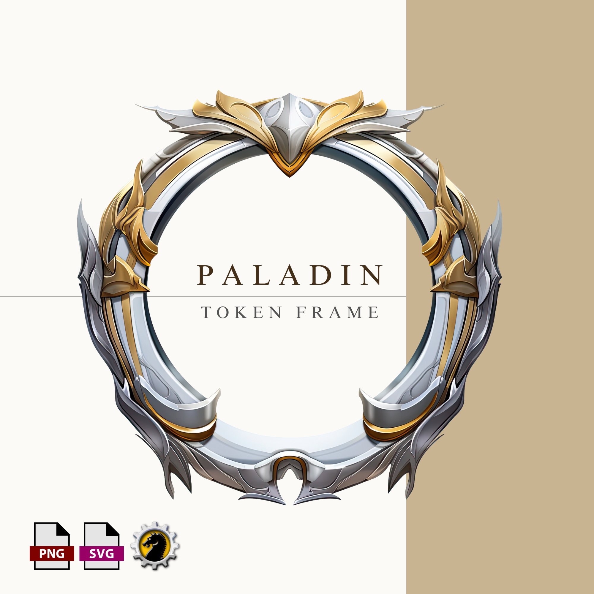 D&D Paladin Token Border for Dungeons and Dragons Tabletop RPG Roll20 ...