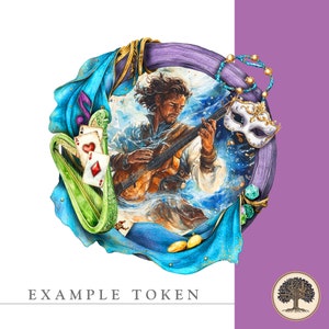 D&D Bard Token Border for Dungeons and Dragons Tabletop RPG Roll20 VTT ...