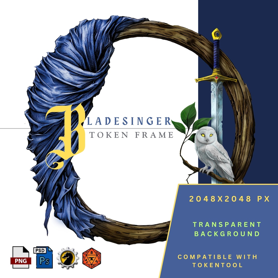 D&D Wizard Token Border for Dungeons and Dragons Tabletop RPG Roll20 VTT Foundry Dnd Character ...