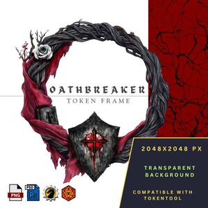 D&D Paladin Oathbreaker Token Border for Dungeons and Dragons Tabletop ...