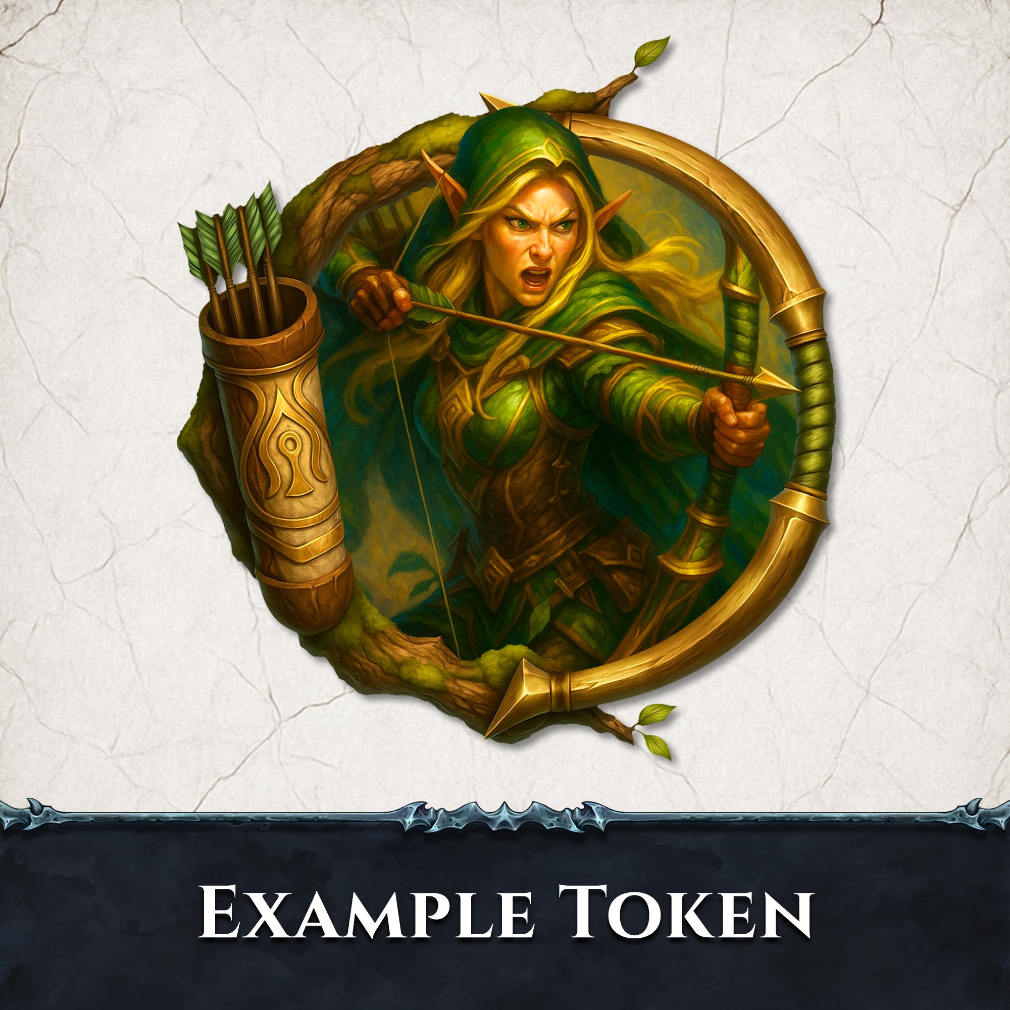 Ranger Token Border Frame: D&D Character Portrait PNG for VTT RPG - Etsy