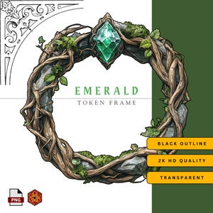 D&D Druid Token Border for Dungeons and Dragons Tabletop RPG Roll20 VTT ...
