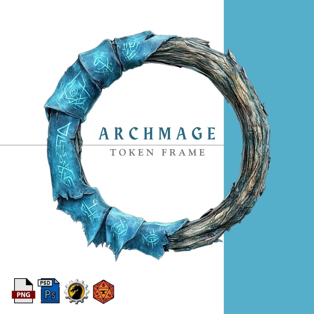 D&D Arch Mage Token Border for Dungeons and Dragons Tabletop RPG Roll20 ...
