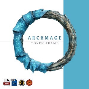 D&D Arch Mage Token Border for Dungeons and Dragons Tabletop RPG Roll20 ...