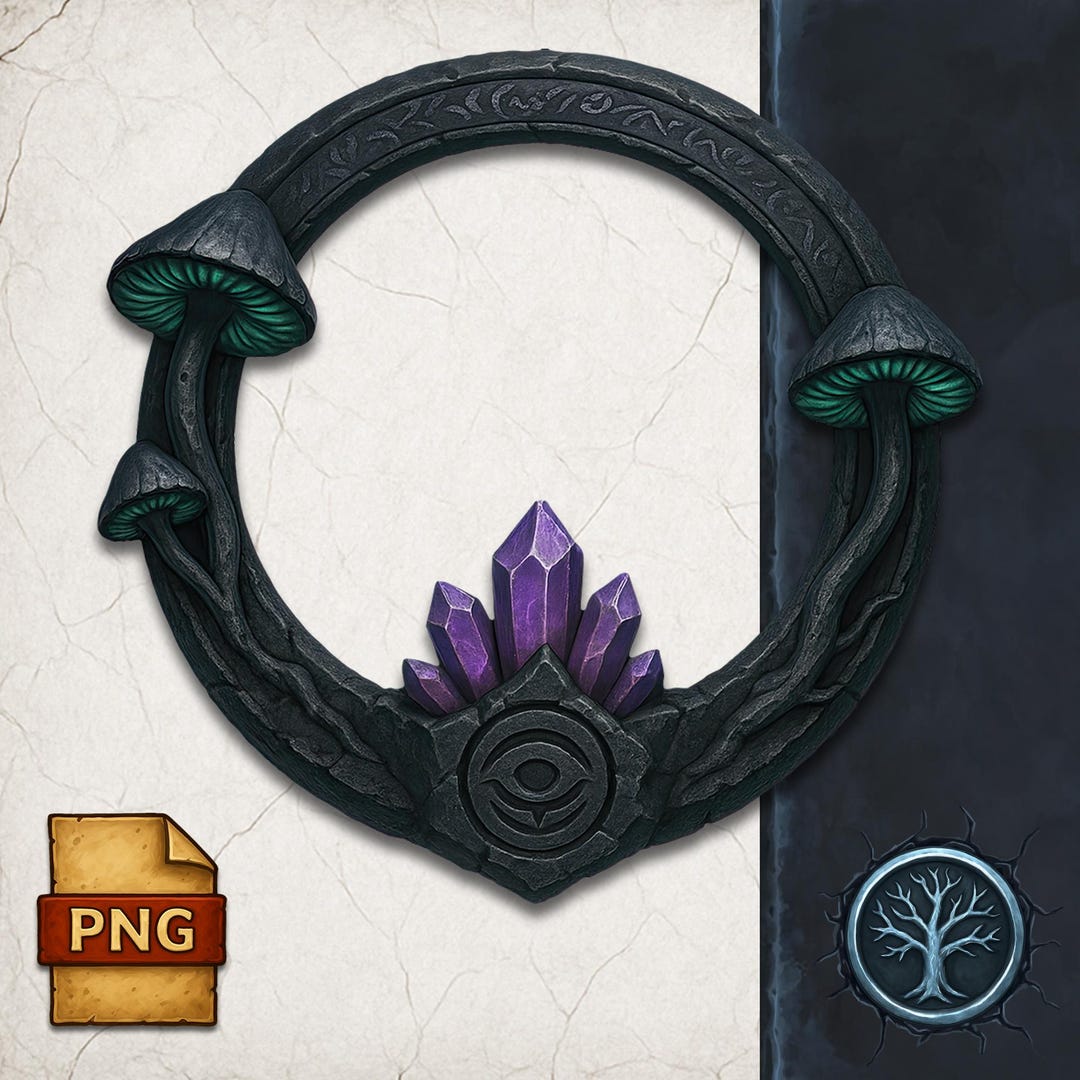 Deep Gnome Race Token Border – Fantasy RPG Frame for Character ...