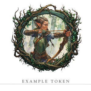 D&D Druid Token Border for Dungeons and Dragons Tabletop RPG Roll20 VTT Foundry Dnd Character ...