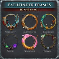 Ice Token Frame: White Cold Border for D&D, Pathfinder (PSD, PNG) - Etsy