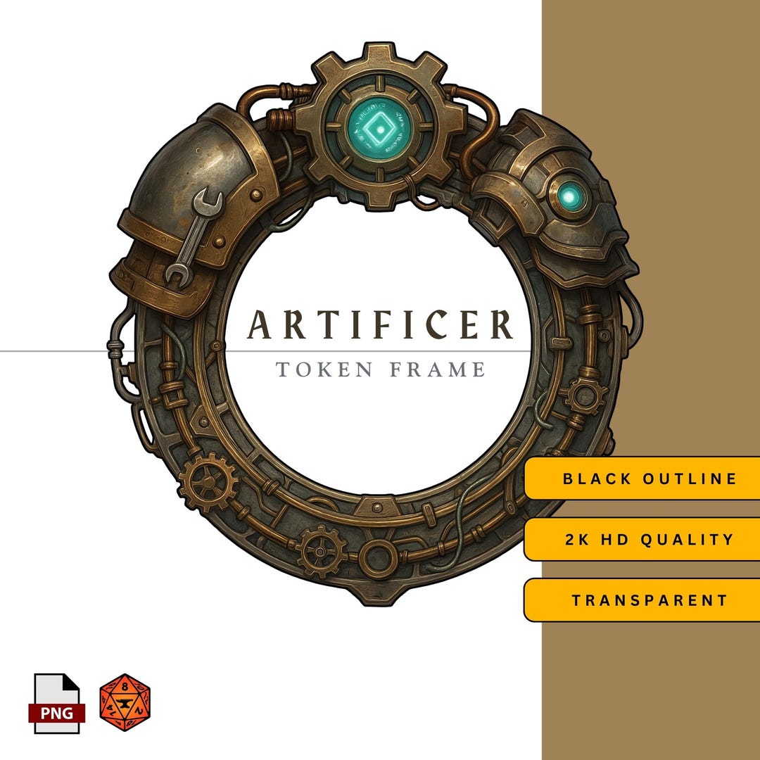 D&D Artificer Token Border for Dungeons and Dragons Tabletop RPG Roll20 ...