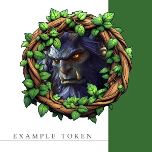 D&D Druid Token Border for Dungeons and Dragons Tabletop RPG Roll20 VTT Foundry Dnd Character ...