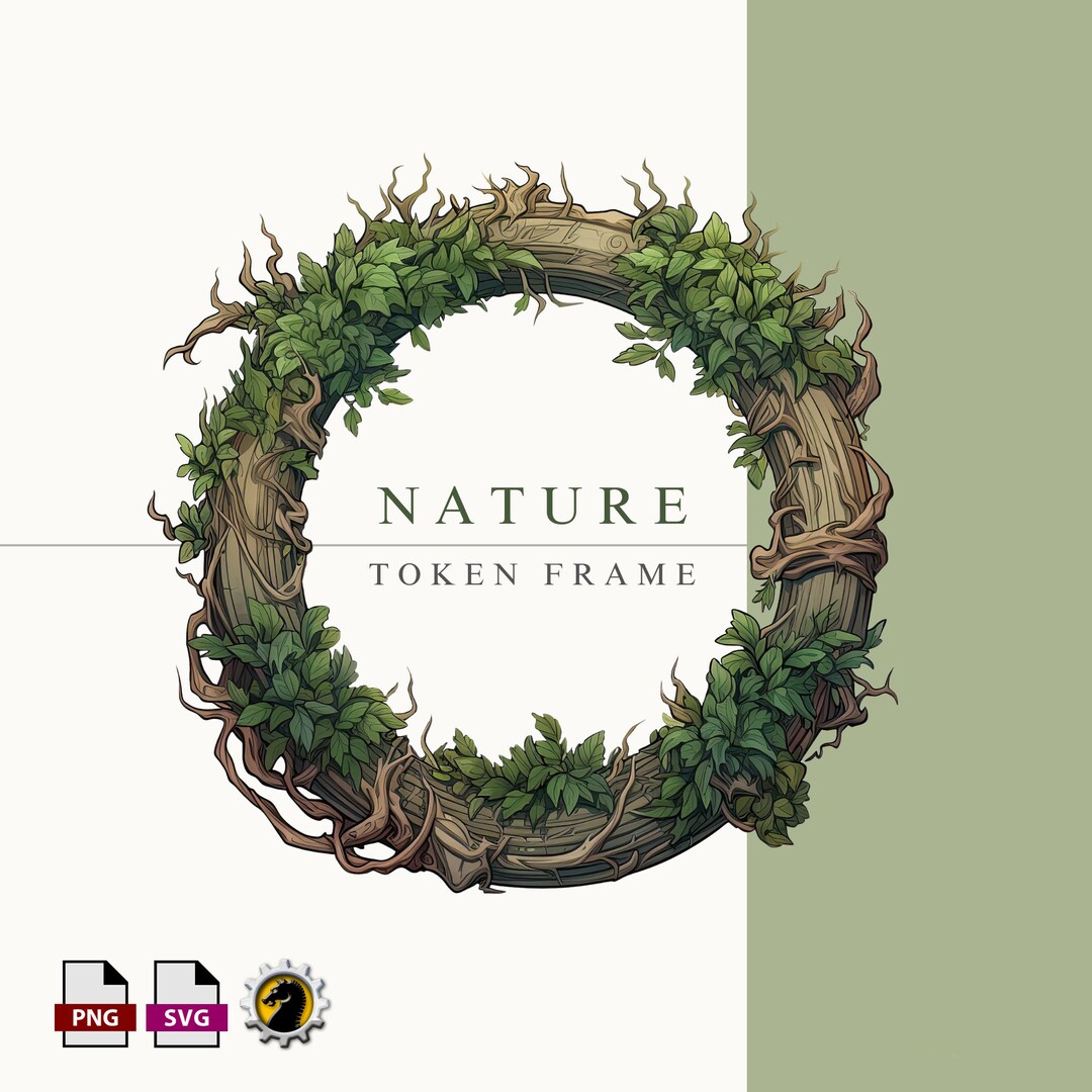 D&D Druid Token Border for Dungeons and Dragons Tabletop RPG Roll20 VTT ...