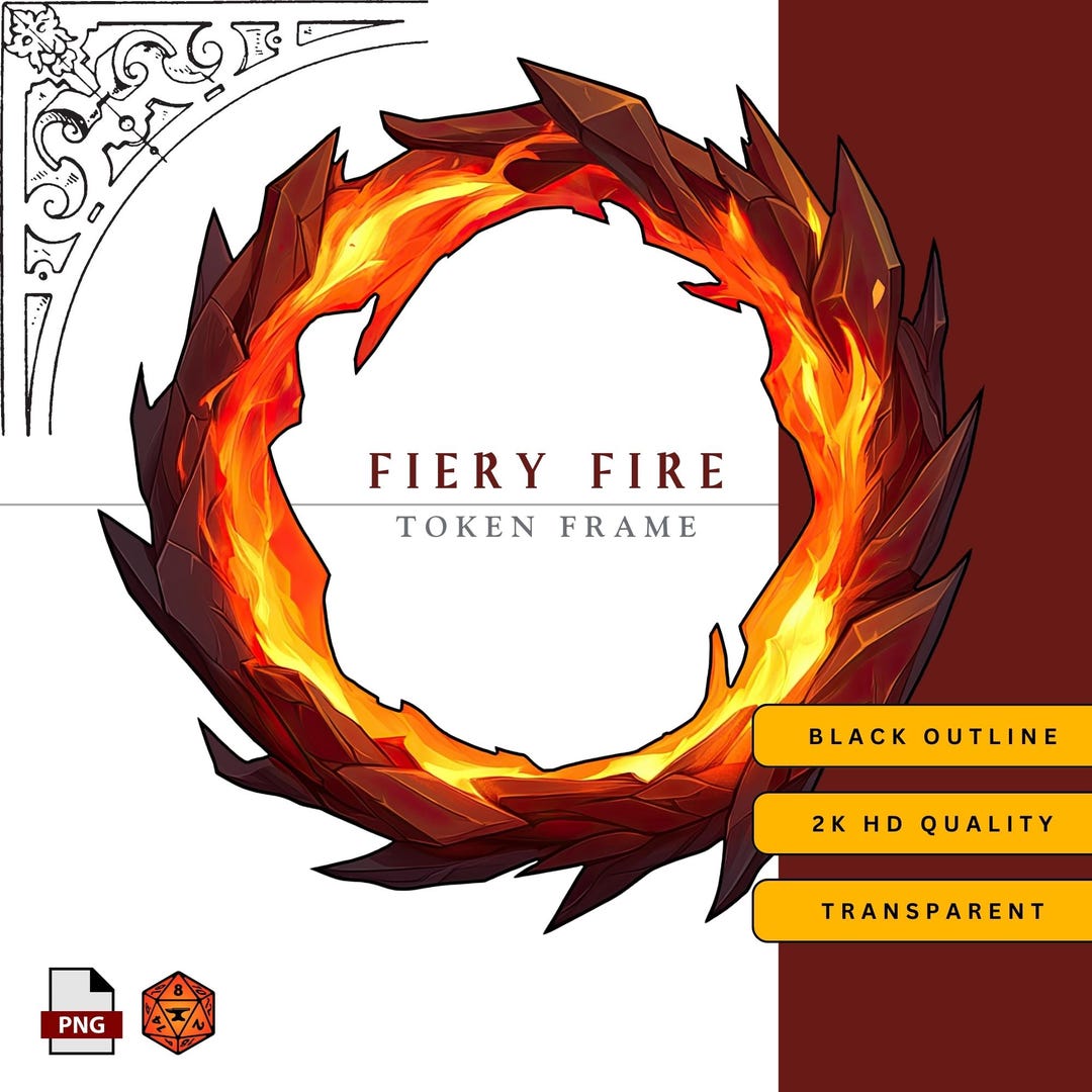 D&D Token Border for Dungeons and Dragons Tabletop RPG Roll20 VTT ...