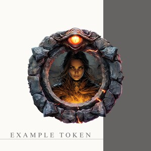 D&D Demonic Token Border for Dungeons and Dragons Tabletop RPG Roll20 ...