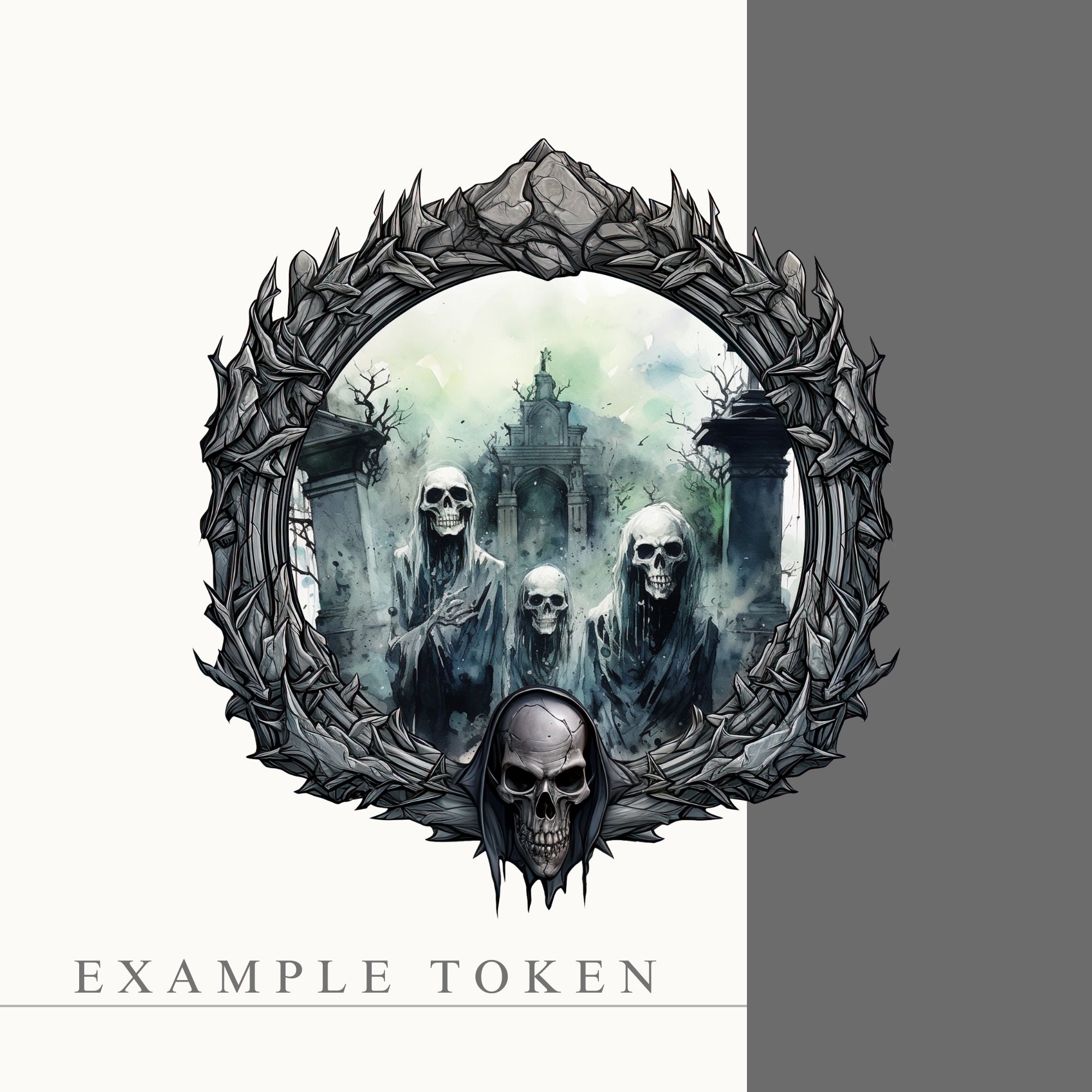 D&D Undead Token Border for Dungeons and Dragons Tabletop RPG Roll20 ...