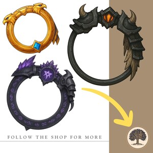 D&D Warlock Class Token Border for Dungeons and Dragons Tabletop RPG ...